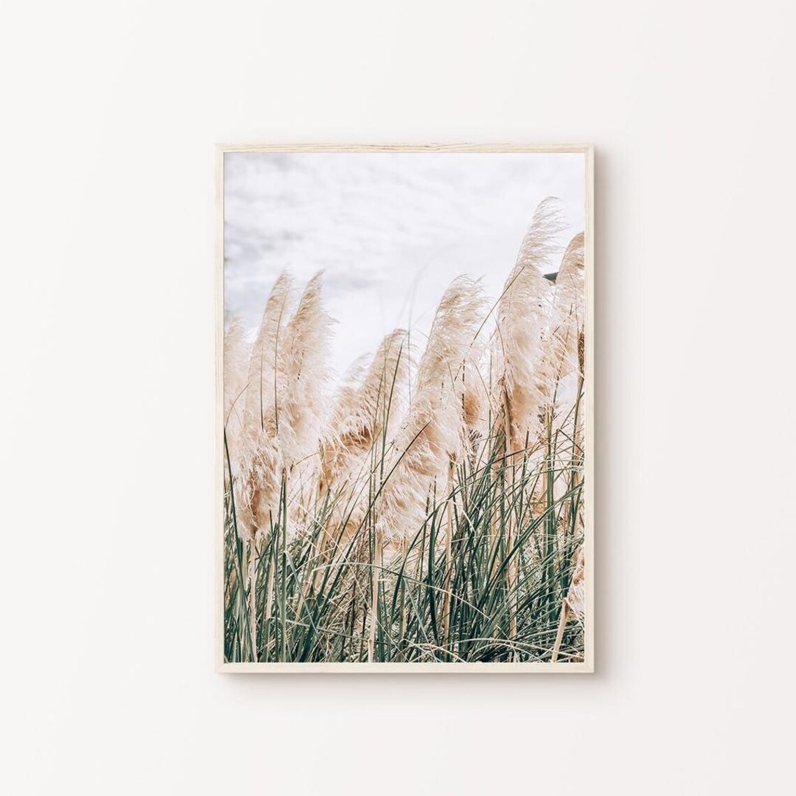 Miluva Printable Pampas Grass Photography, Boho Wall Art, Neutral ...