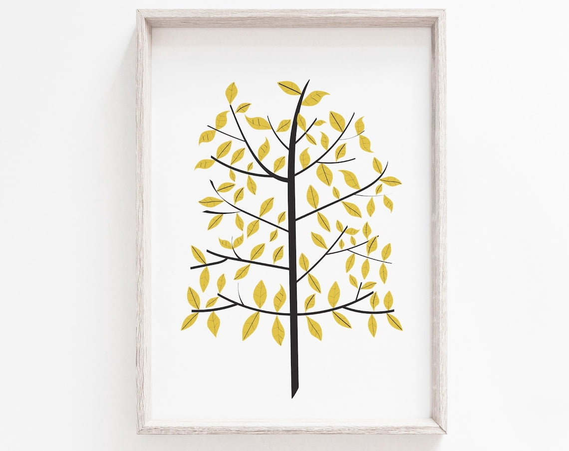 Miluva Printable, Wall Art, Tree Print, Printable Art, Tree Printable ...