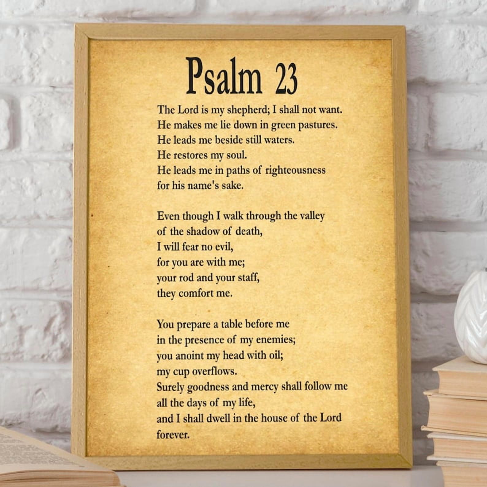 Miluva Psalm 23 Psalm 23 Print Psalm 23 Poster Bible Poster Bible Print ...