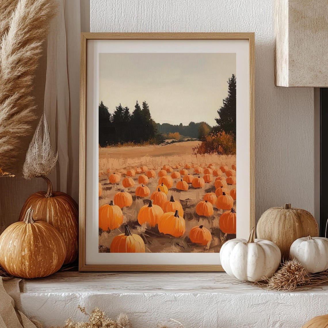 Miluva Pumpkin Patch Wall Art, Cozy Fall Home Decor, Pumpkin Kitchen ...