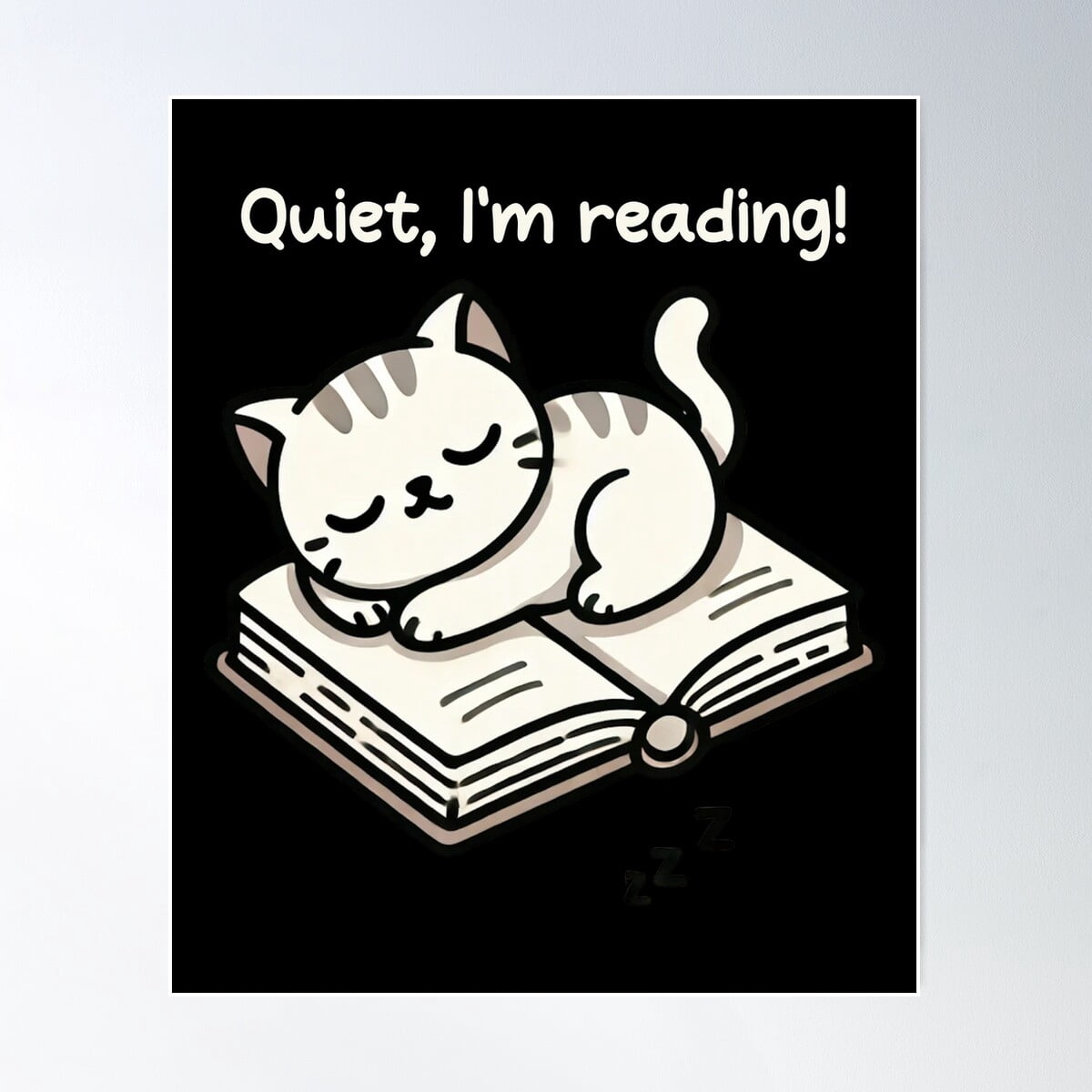 Miluva Quiet, IÃ¢ ¬ ¢M Reading! Poster Wall Art, Modern Wall Decor For ...