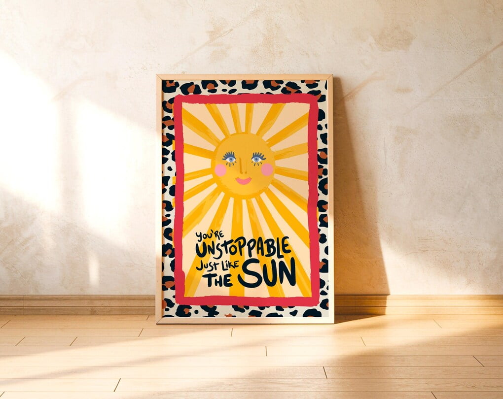 Miluva Radiant Sun Wall Art For Kids Room Montessori Nursery Decor ...