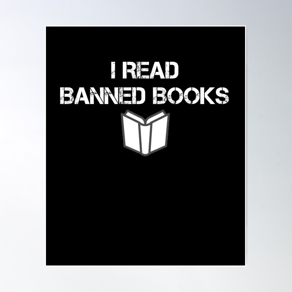 Miluva Reading Banned Books! Poster Wall Art, Modern Wall Decor For ...