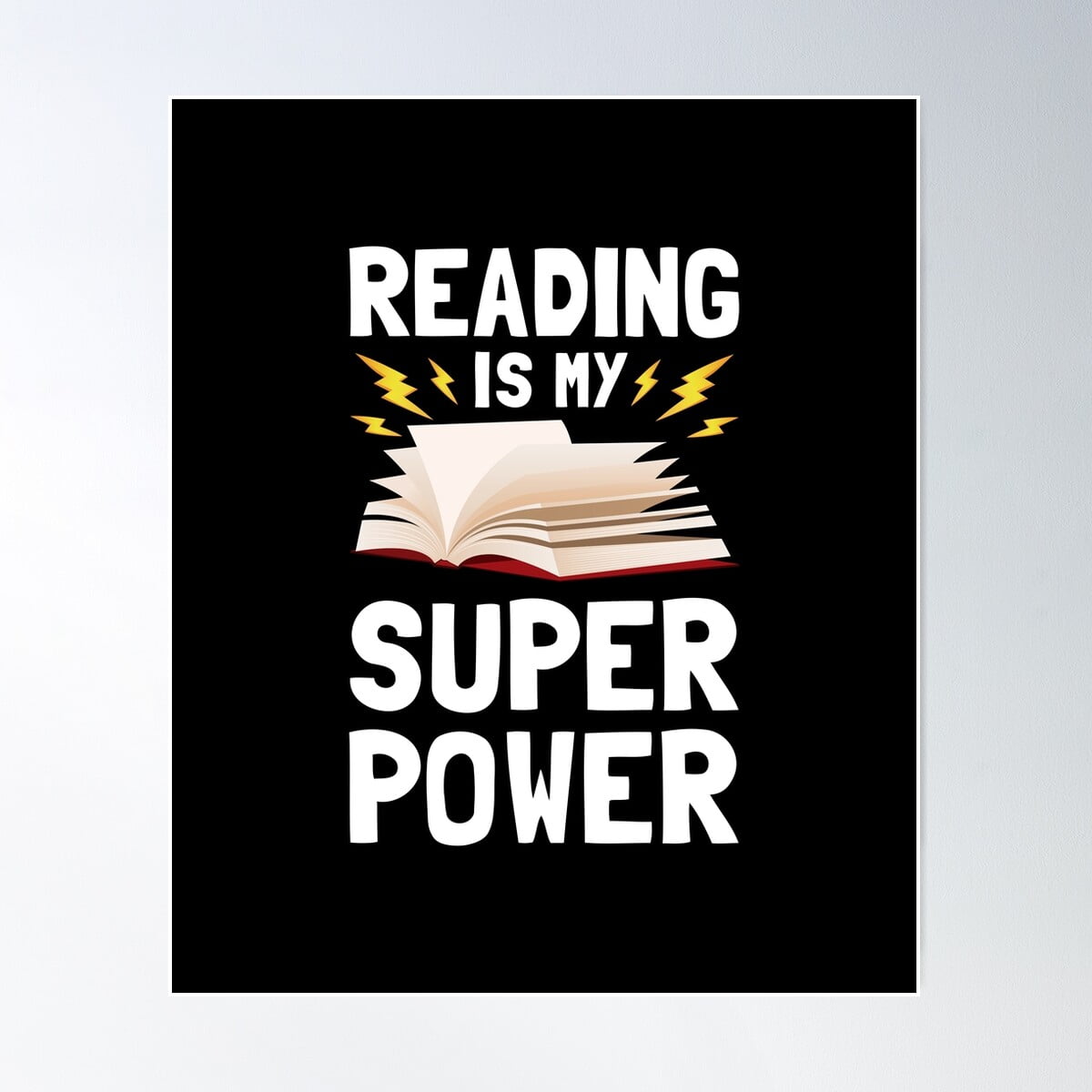 Miluva Reading Is My Super Power, Nerd, Gift, Read, Books, Author ...