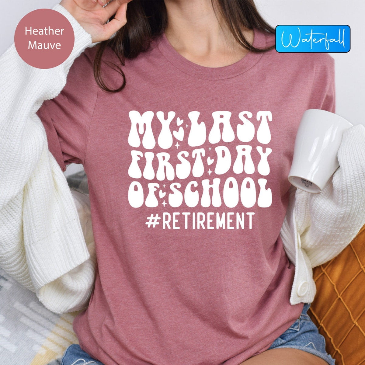 Miluva Retirement Teacher First Day Of School Inspirational Shirt, Back ...