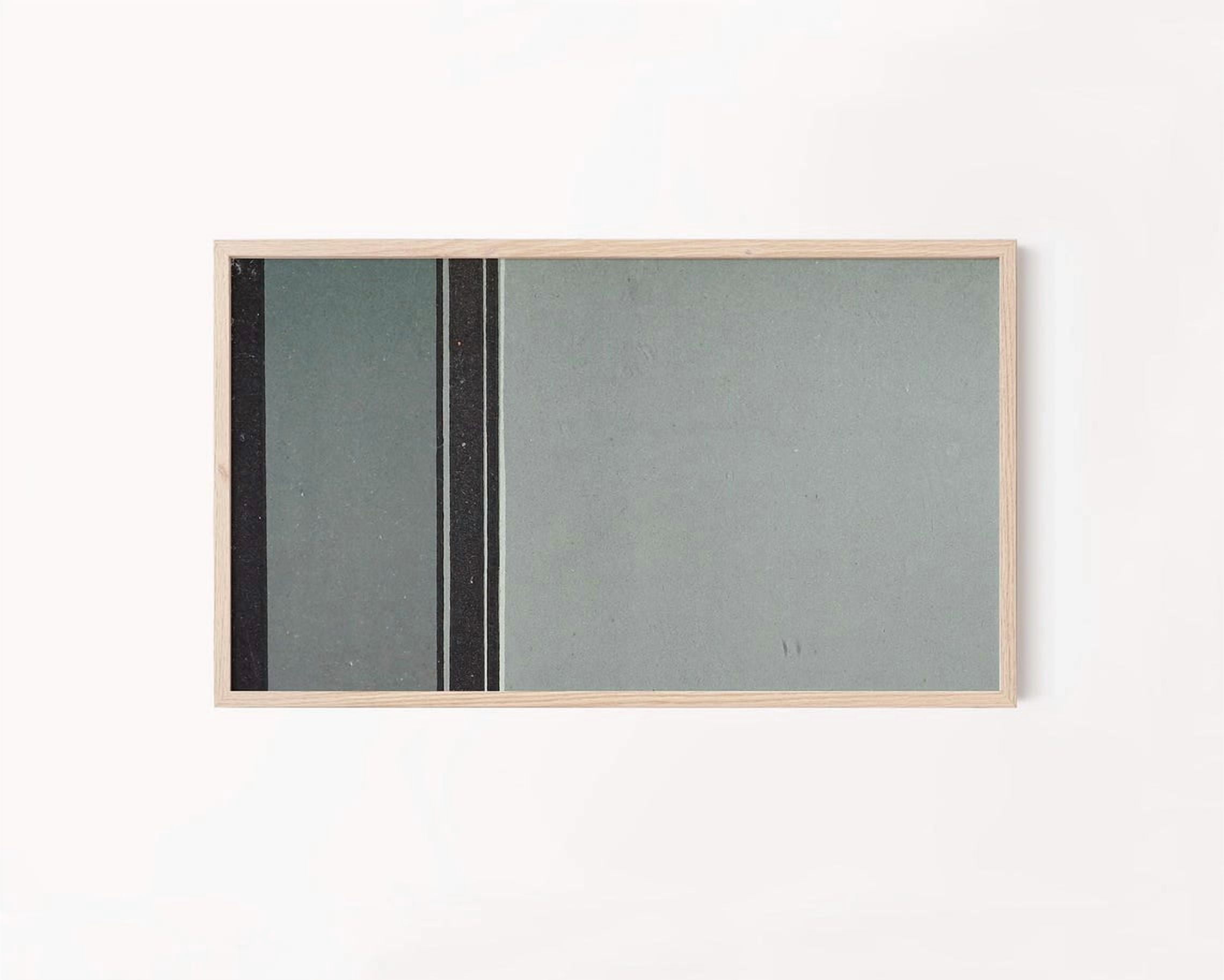 Miluva , Retro Blue Color Block Display, Minimalist Abstract Wall Art ...