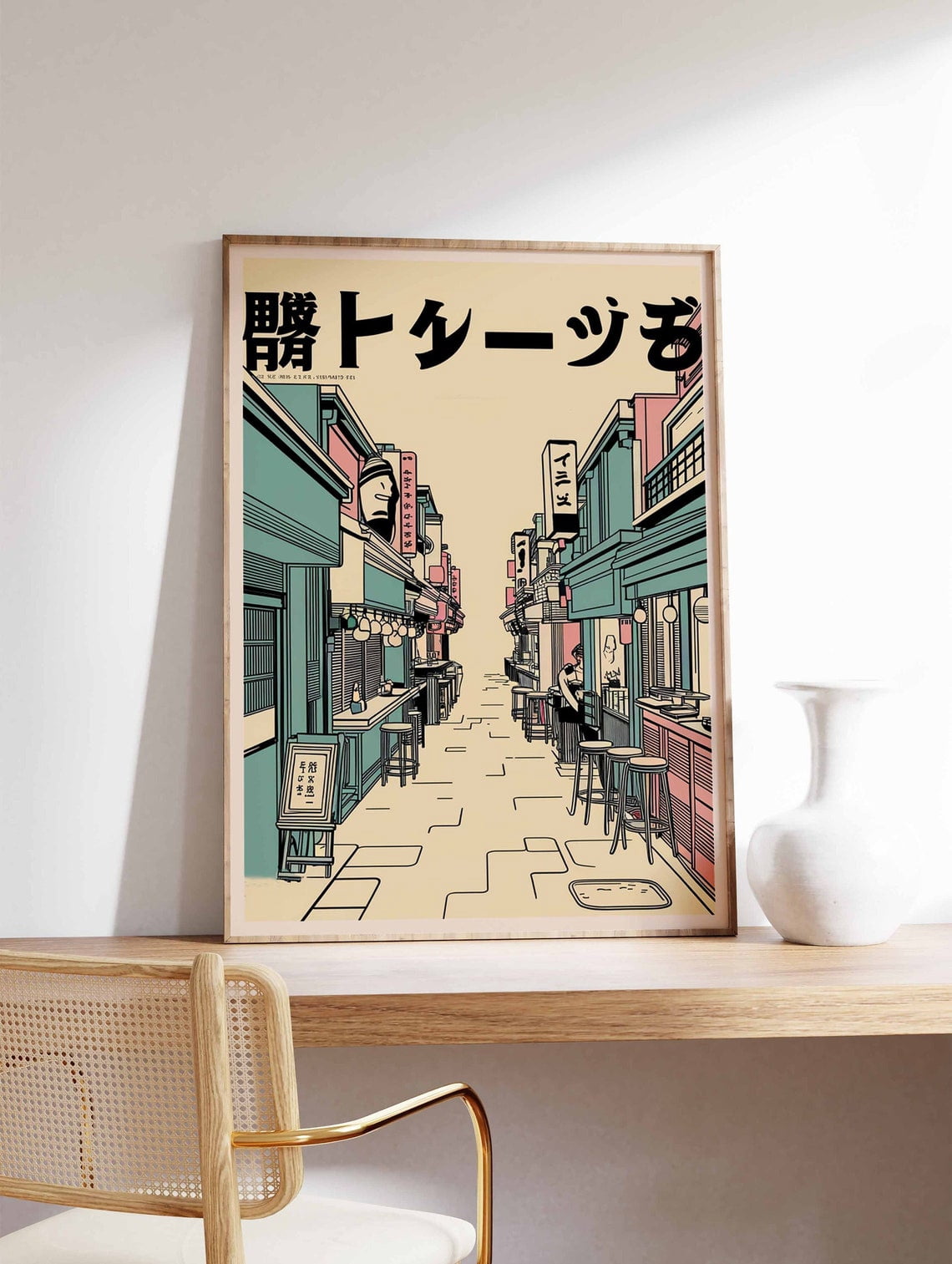 Miluva Retro Japanese Poster, Japanese Street Art, Botanical Decor ...