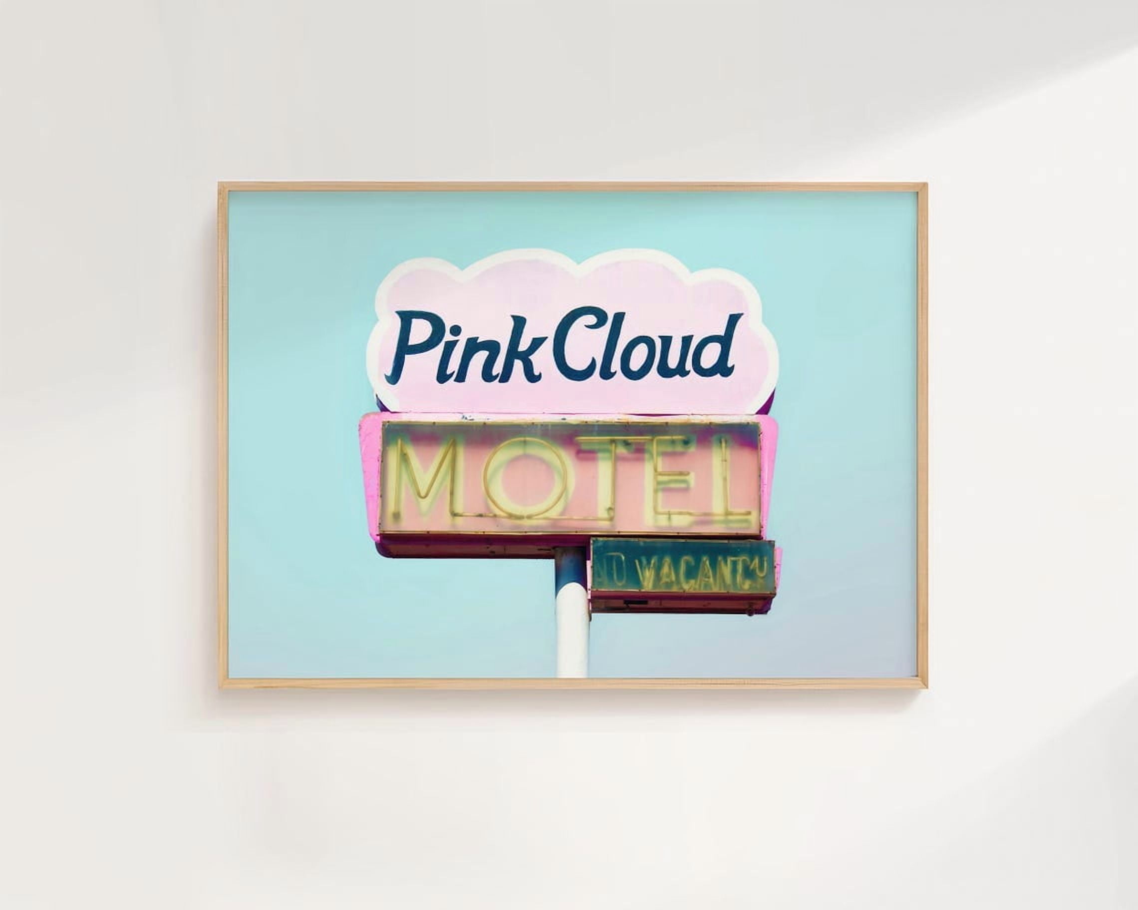 Miluva Retro Motel Sign Print, Mid Century Modern Bedroom Wall Decor ...