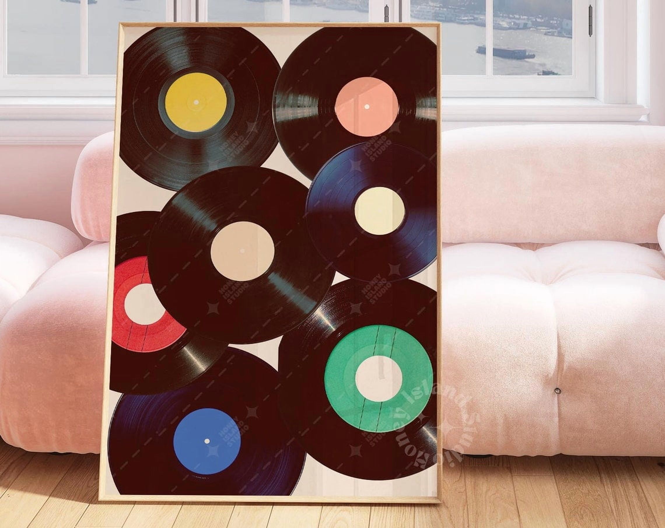 Miluva Retro Music Print Vinyl Record Print Trendy Turntable Art Print ...