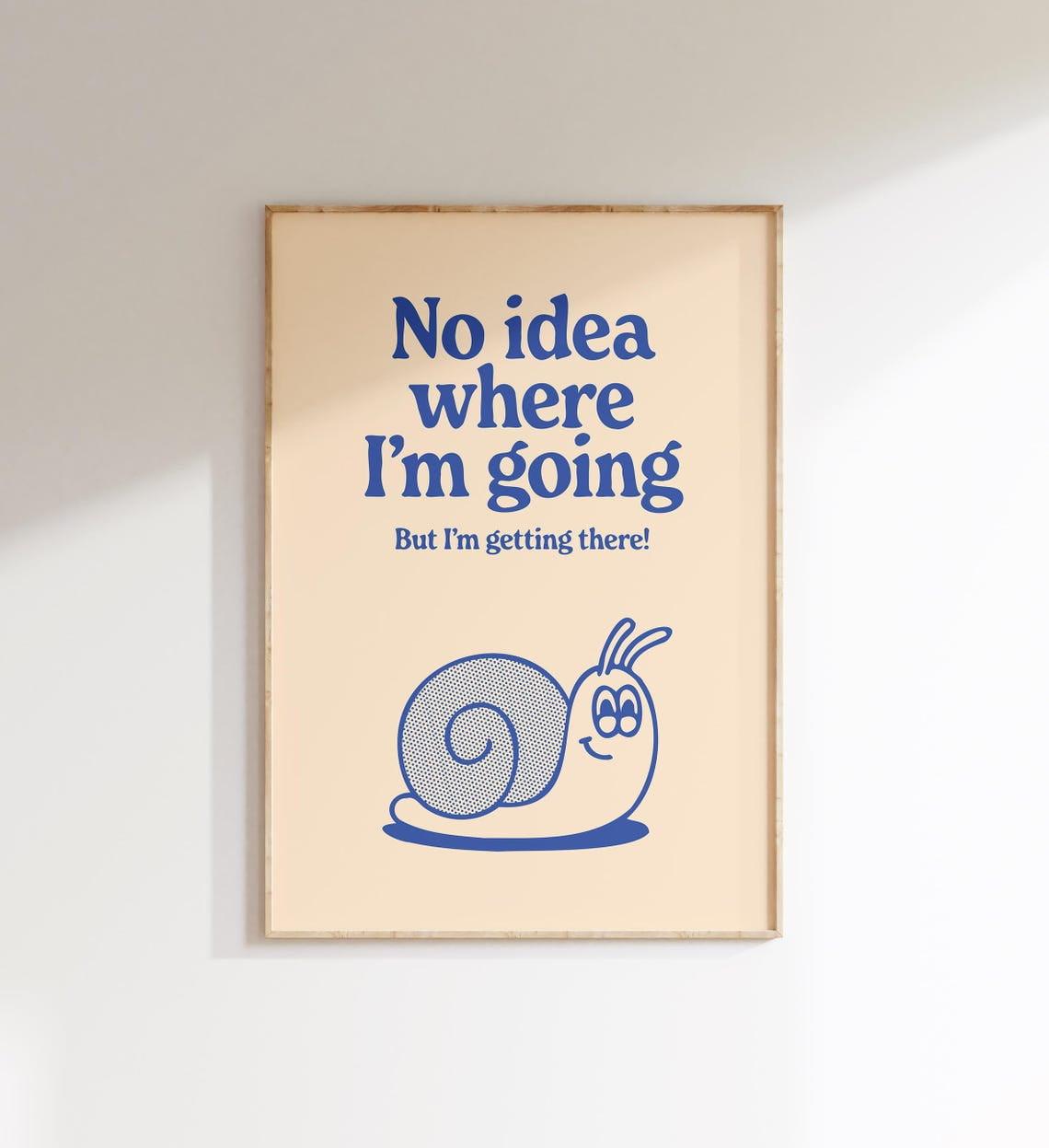 Miluva Retro Snail Quote Wall Art, Positive Printable Poster, Cute Slow ...