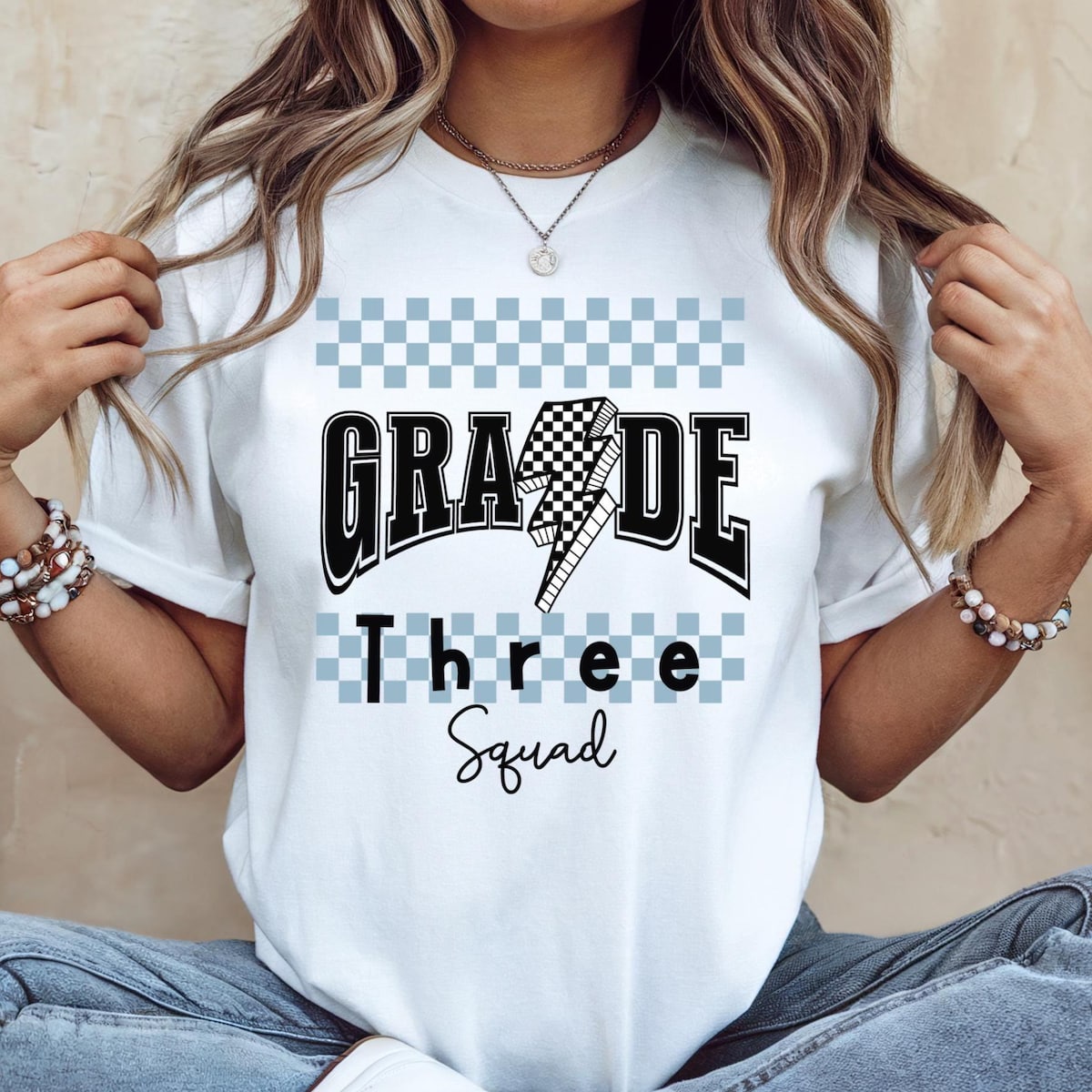 Miluva Retro Third Grade Squad Shirt Grade Level Tshirt Grade 3 Teacher ...