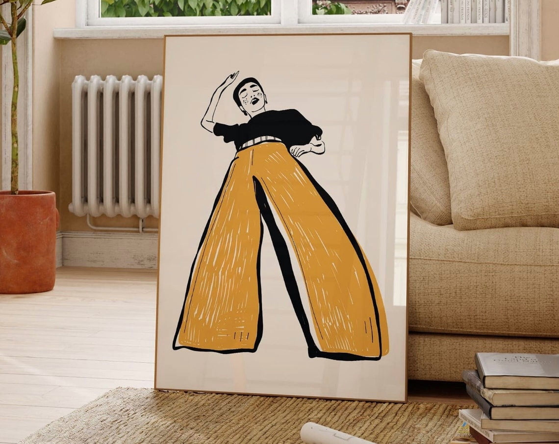 Miluva Retro Wall Art Print, Hippie Wall Art Print, Hippie Decor, Retro ...