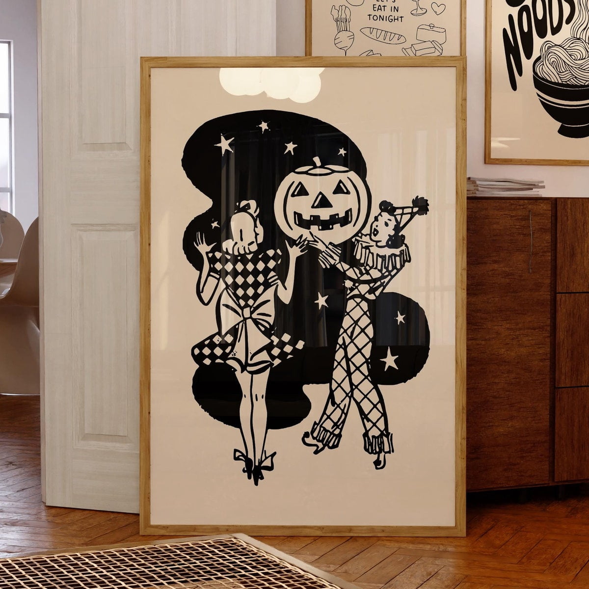 Miluva Retro halloween wall art halloween decor ideas vintage halloween ...