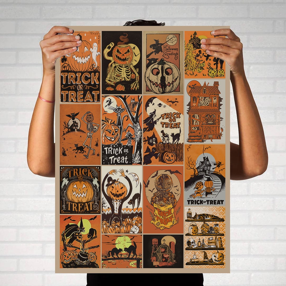 Miluva Retro vintage spooky season halloween poster – Vintage jack – O ...