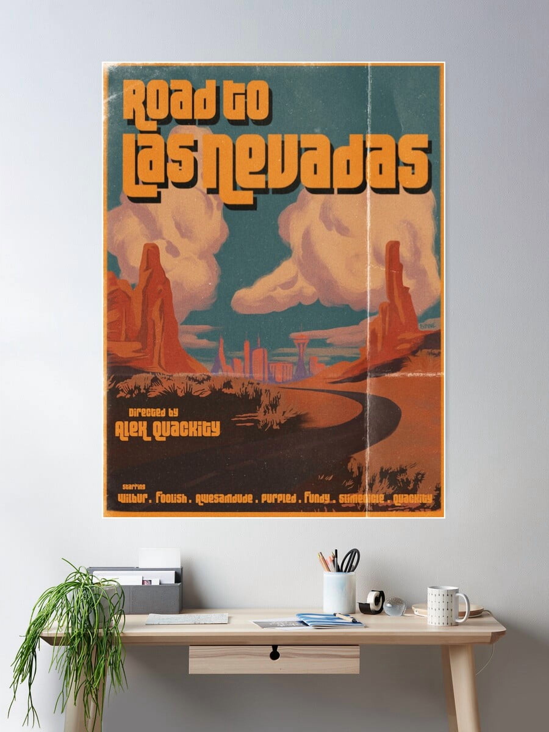 Miluva Road To Las Nevadas Vintage Poster Dreamsmp Poster Wall Art ...