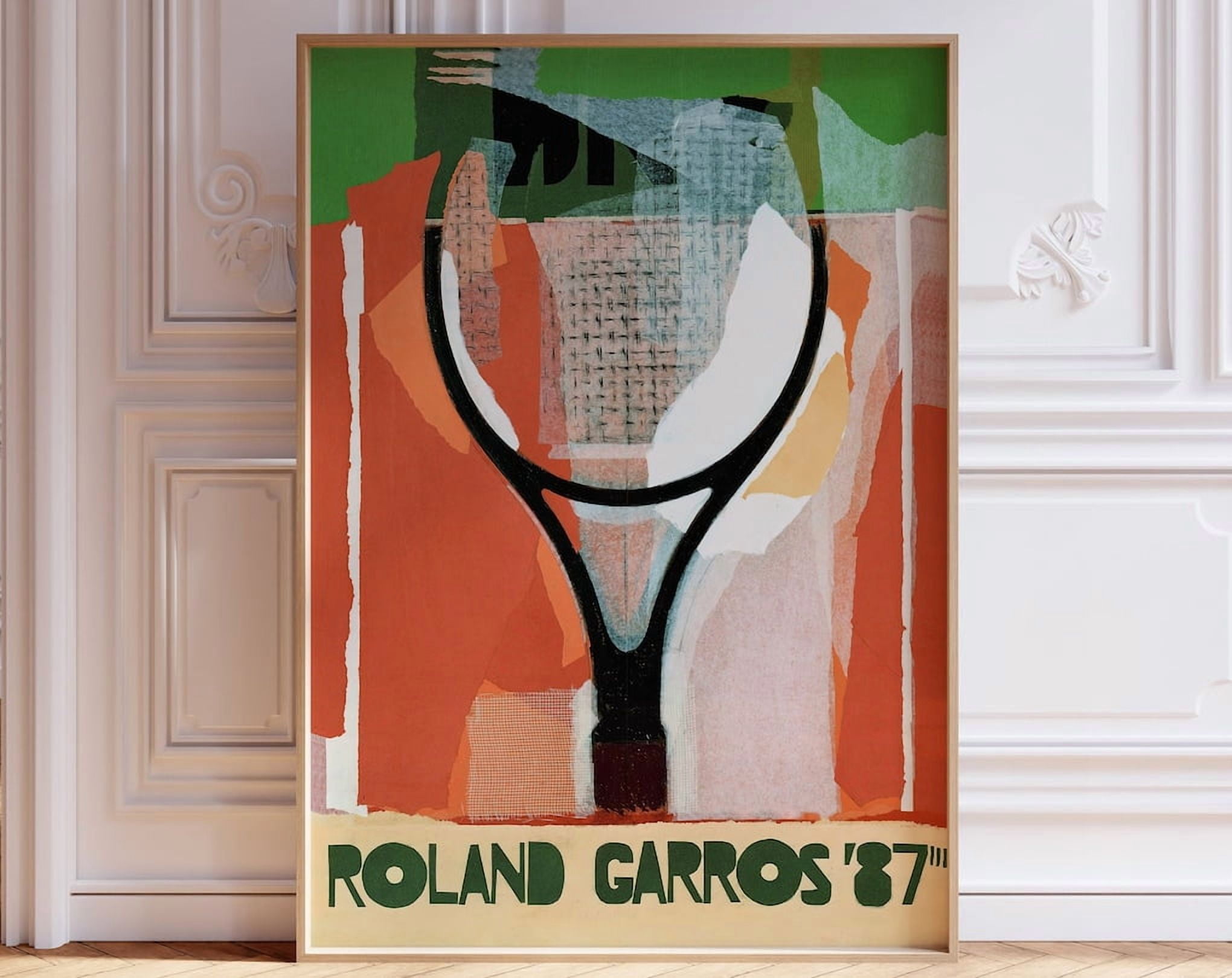 Miluva Roland Garros 1987 Print, Tennis Poster, Roland Garros Poster ...