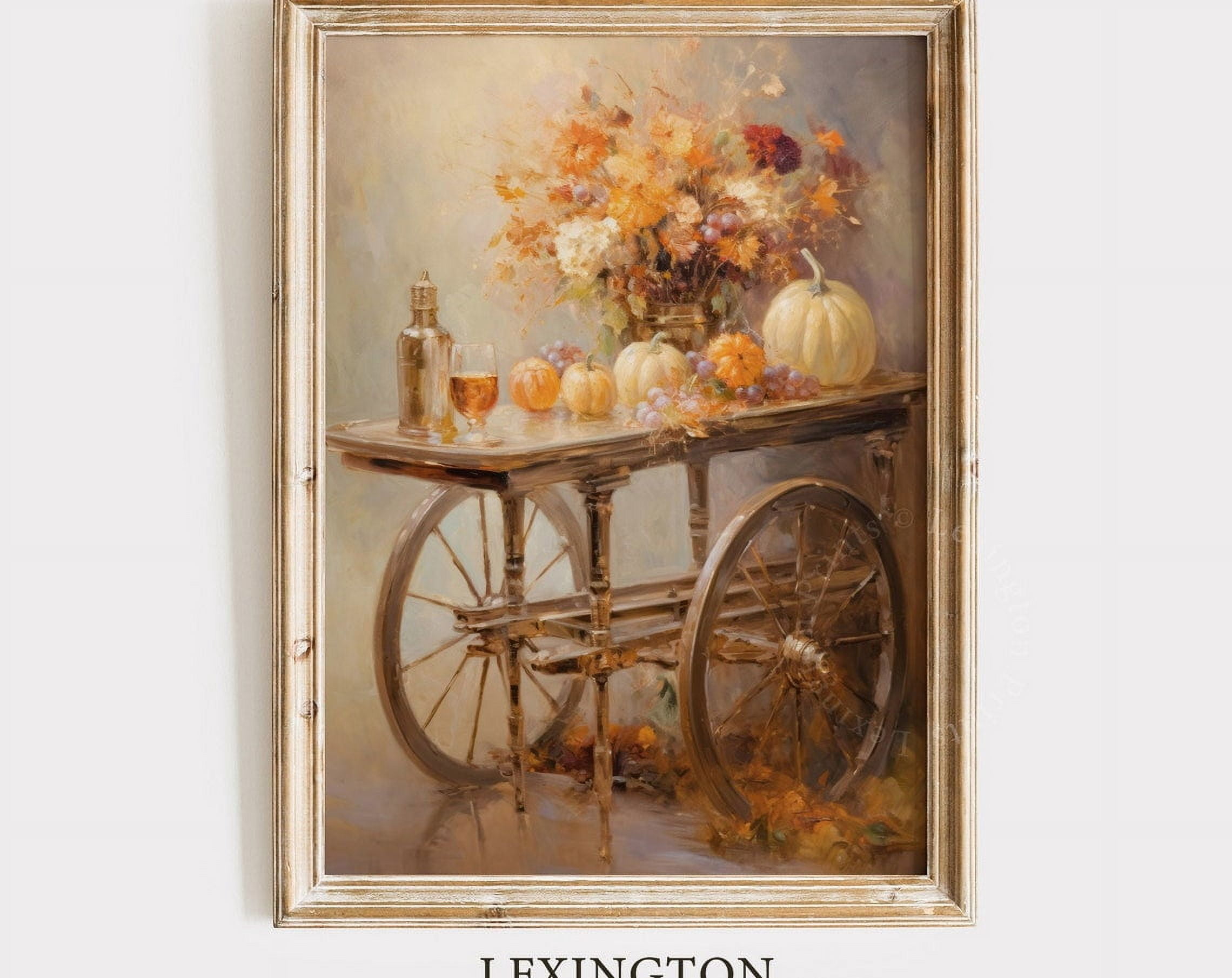 Miluva Rustic Fall Decor Fall Wall Art Bar Cart Art Vintage Autumn ...