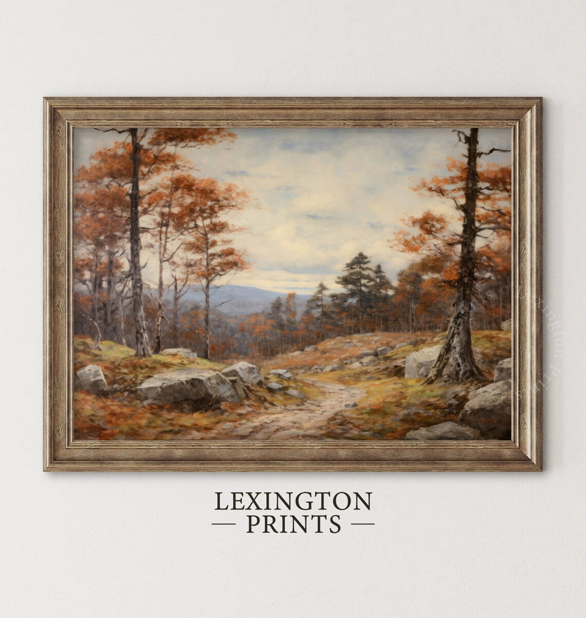 Miluva Rustic Fall Landscape Vintage Autumn Moody Country Farmhouse ...