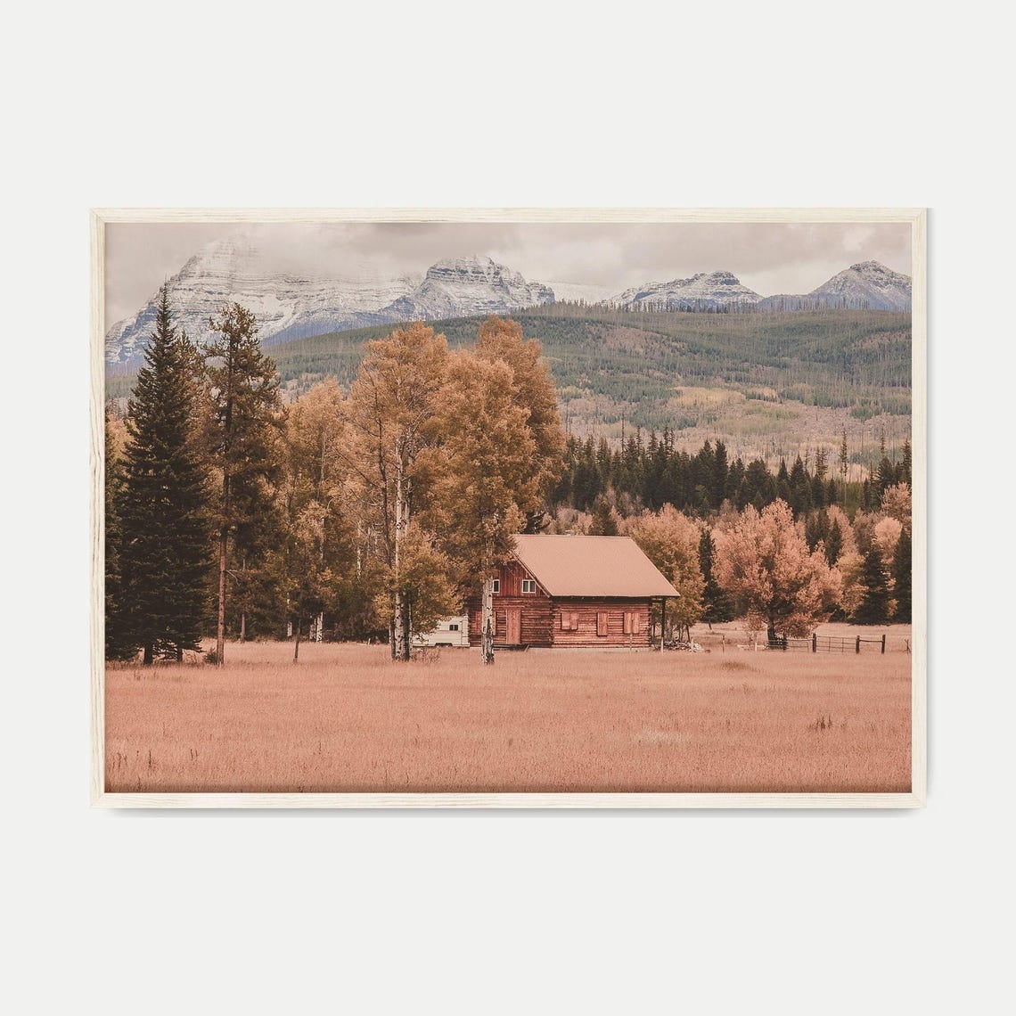 Miluva Rustic Western Landscape Wall Art, Printable Farmhouse Nature ...