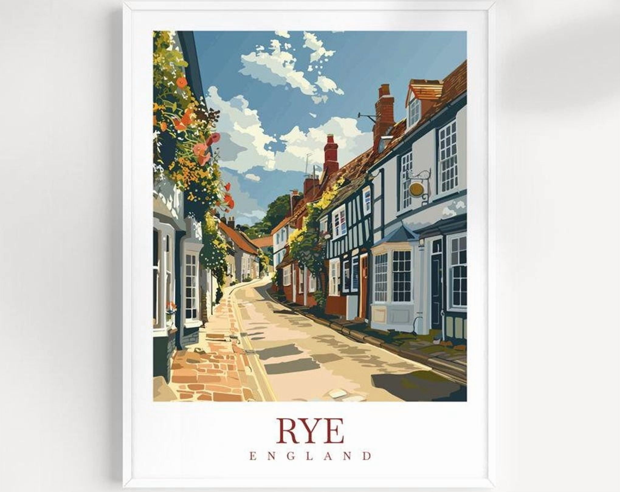 Miluva Rye Travel Print Rye Poster England Art Print Rye Gift Rye Wall ...