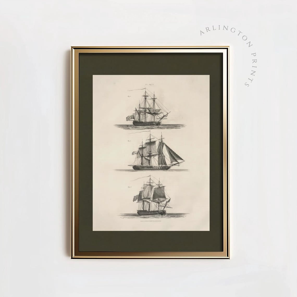 Miluva Sailing Ships Art, Rustic Seascape , Nautical Decor, Printable ...