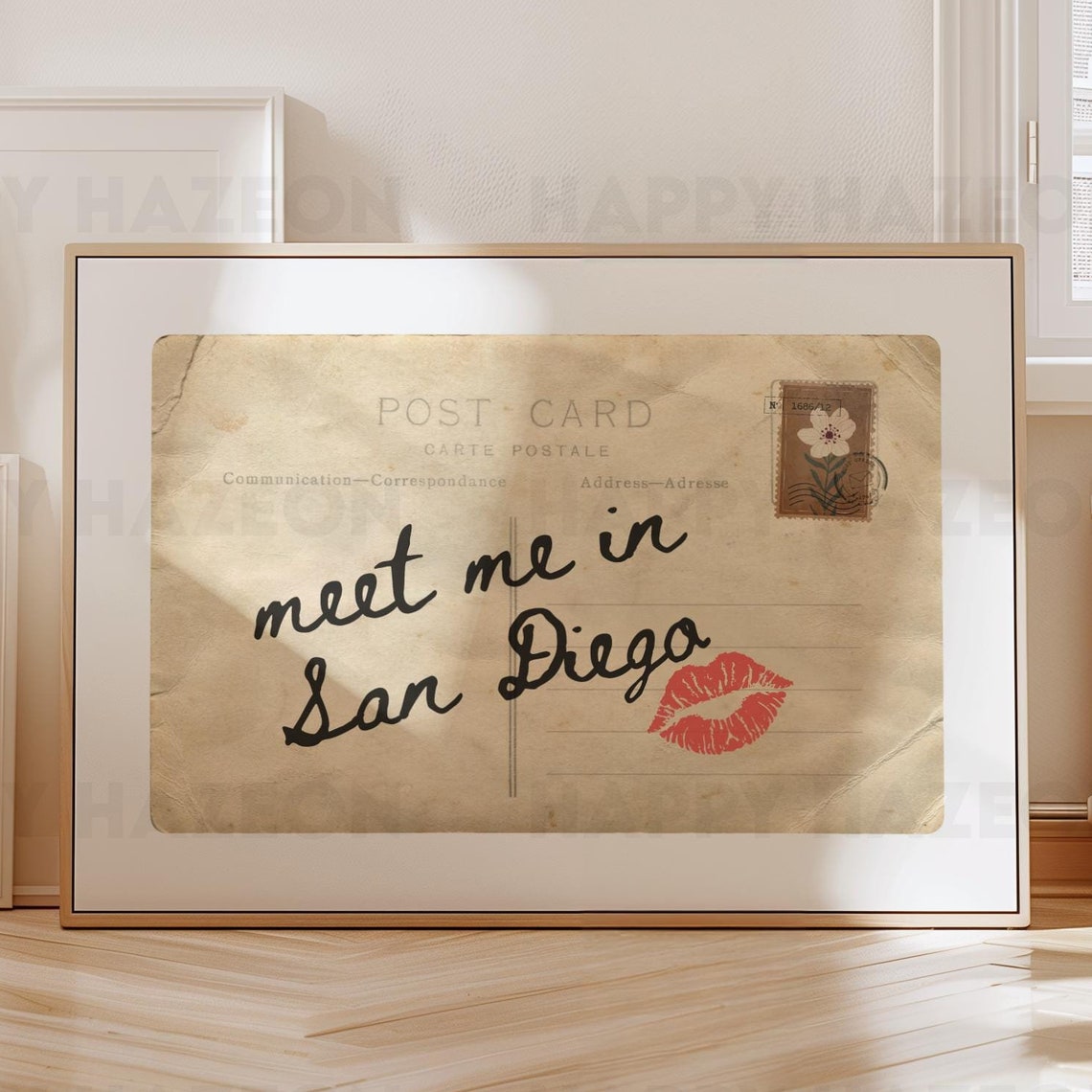 Miluva San Diego Print Postcard Poster Wall Art San Diego Art ...