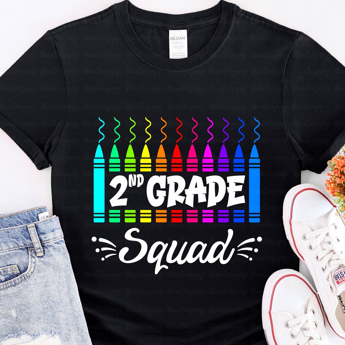 Miluva Second Grade Squad Teacher , 2Nd Grade Squad Teacher Shirt ...