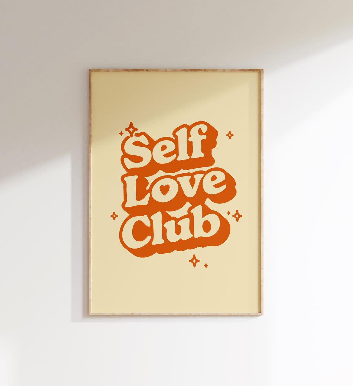 Miluva Self Love Wall Art Printable, Retro Affirmations Poster ...