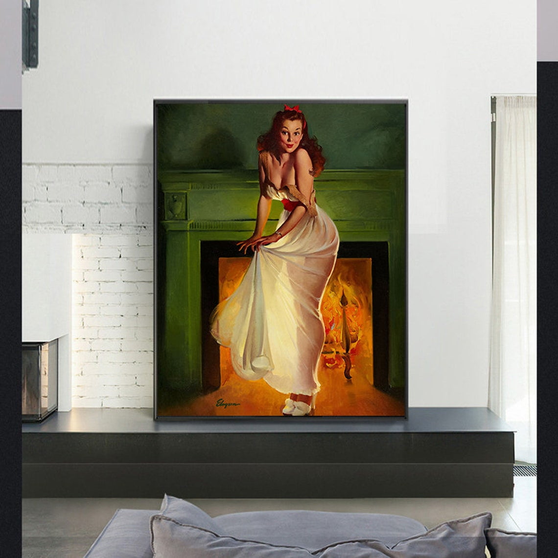 Miluva Sheer Delight 1948 -Gil Elvgren,Giclee Repro Print,Retro Deco ...