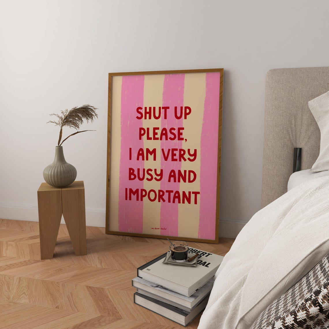Miluva Shut Up Please I Am Very Busy Art Print Poster, Movie Theatre ...