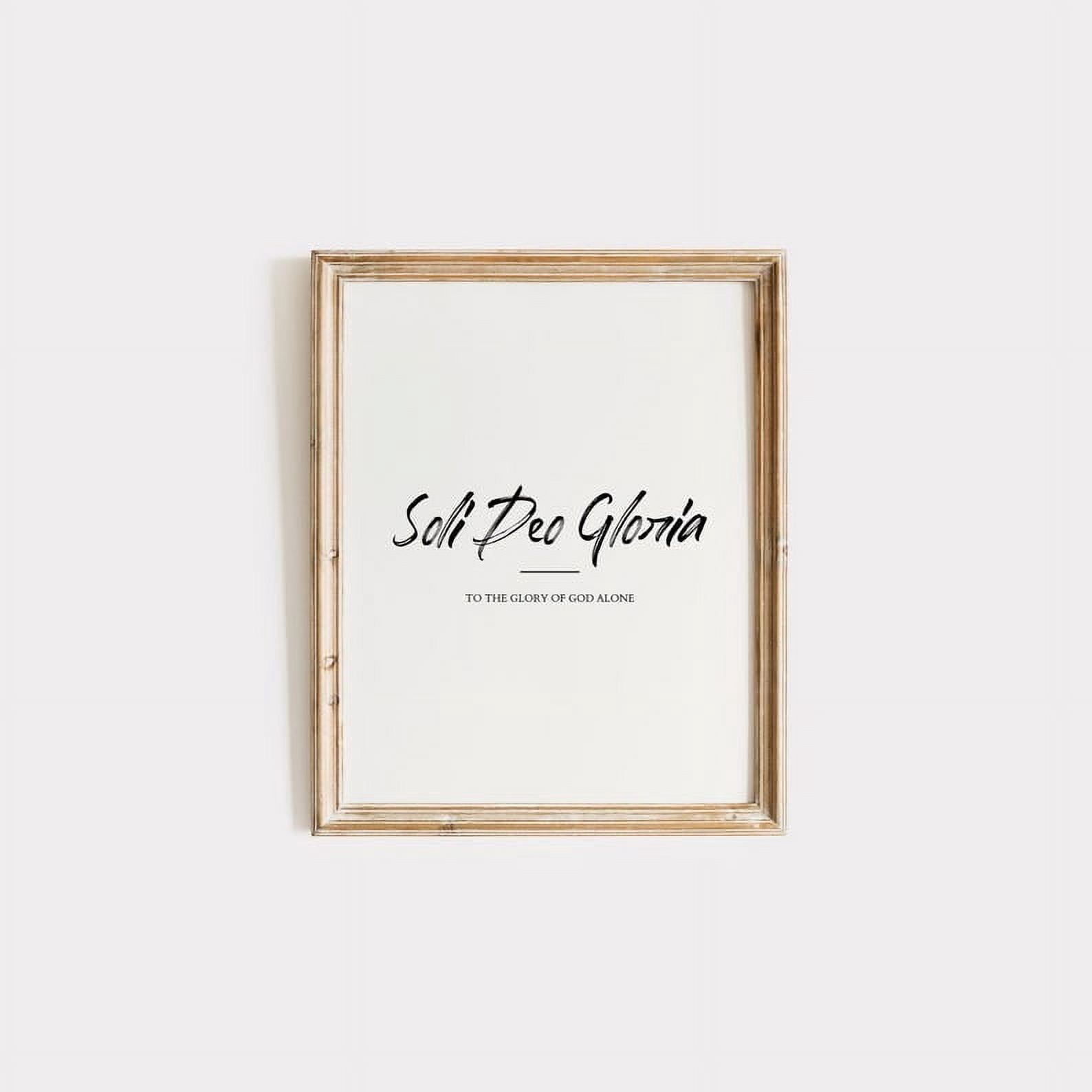 Miluva Soli Deo Gloria Print Christian Wall Art Printable, To The Glory ...