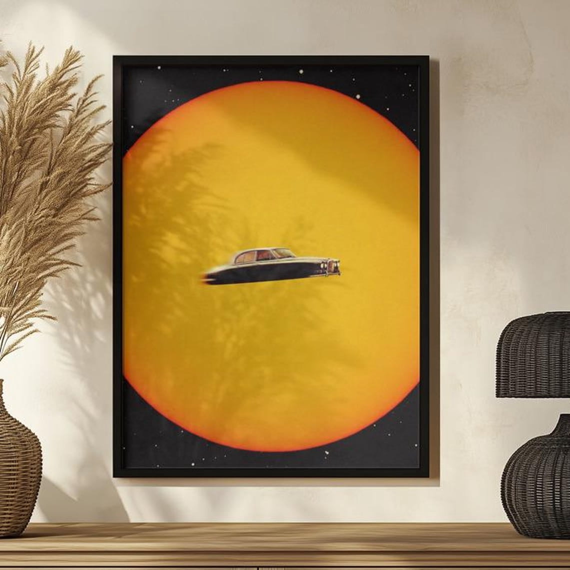 Miluva Space Chase Retro Futurism Vintage Sci-Fi Space Artwork Collage ...