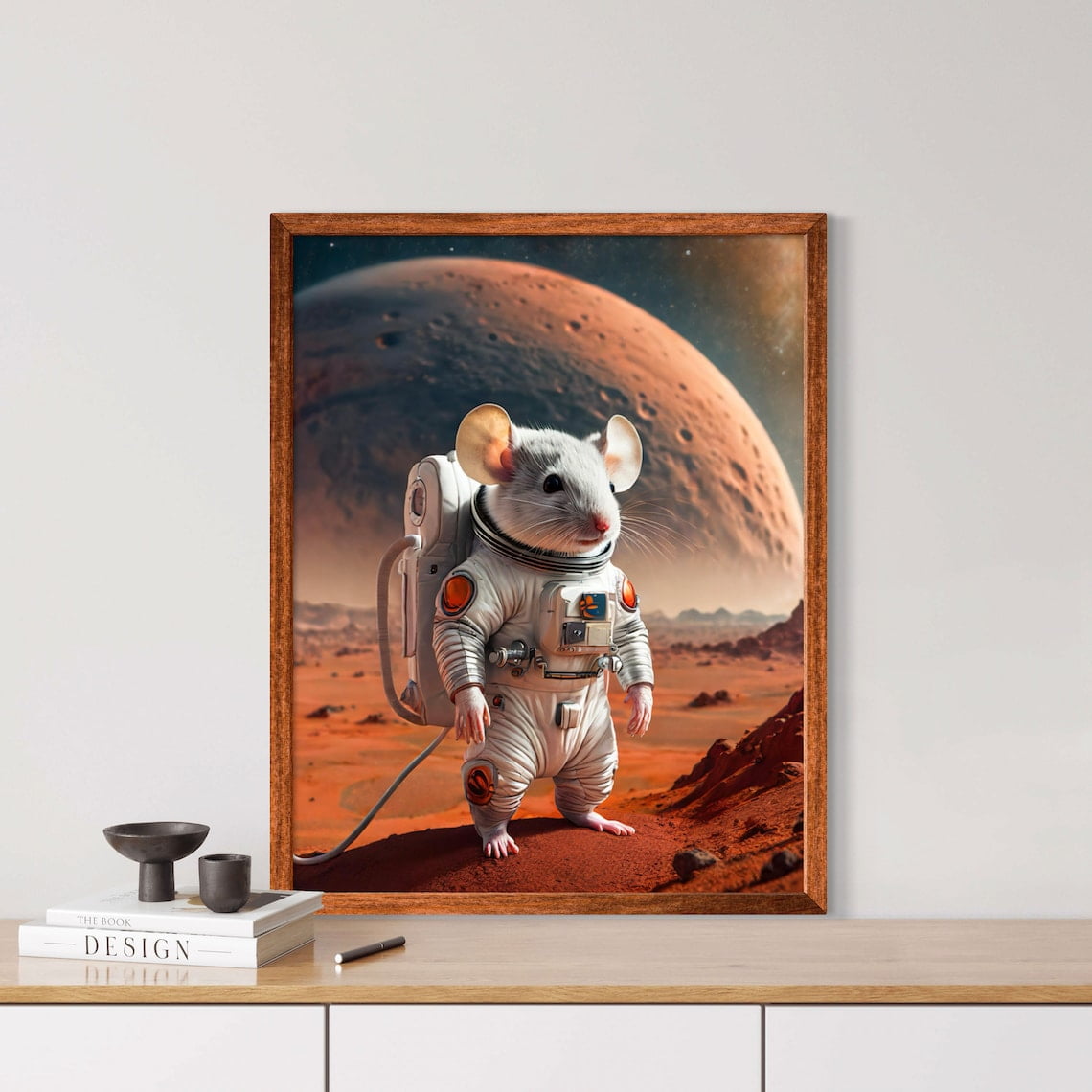 Miluva Space Mouse, Ai Generated, Mouse, Space, Digital Animal Portrait ...