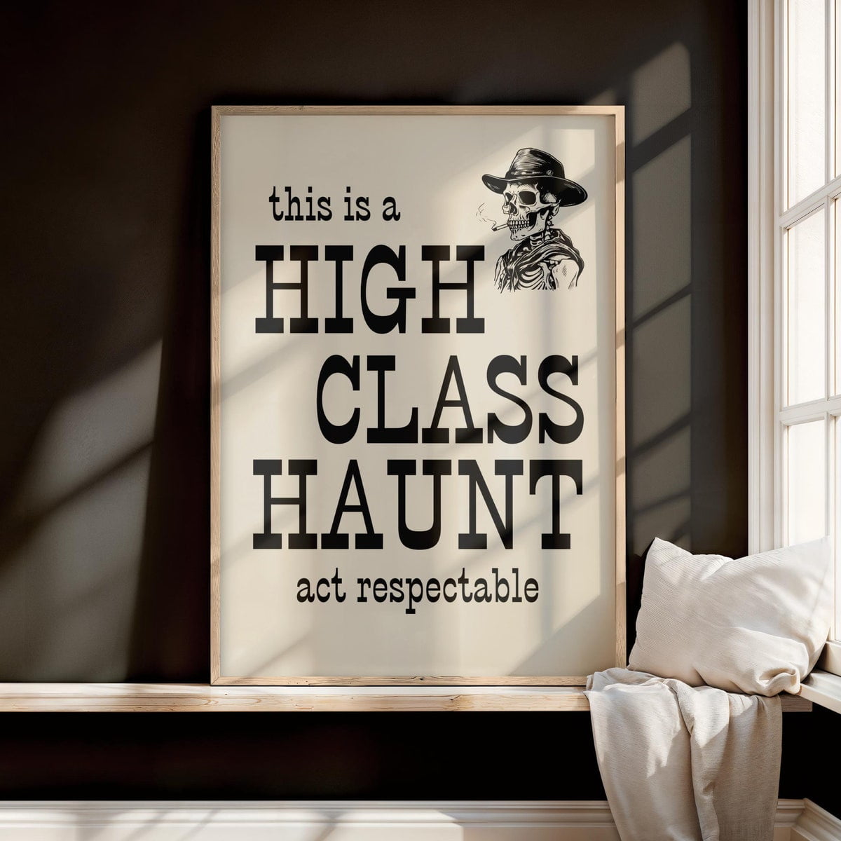 Miluva Spooky western wall art – Southern gothic decor – Cowboy ...