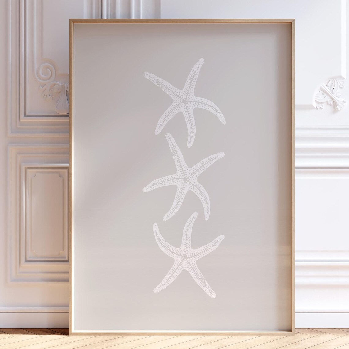 Miluva Starfish Print, Neutral Coastal Wall Art, Summer Beach House ...
