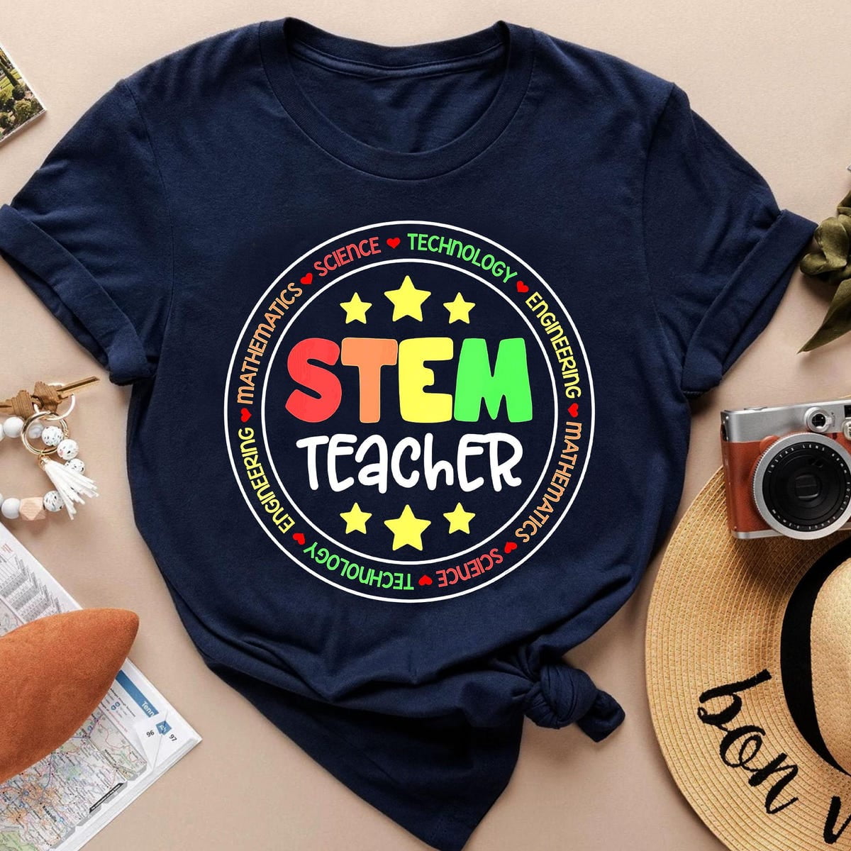 Miluva Stem Teacher Back To School T-Shirt, Stem Teacher Shirt, Math ...