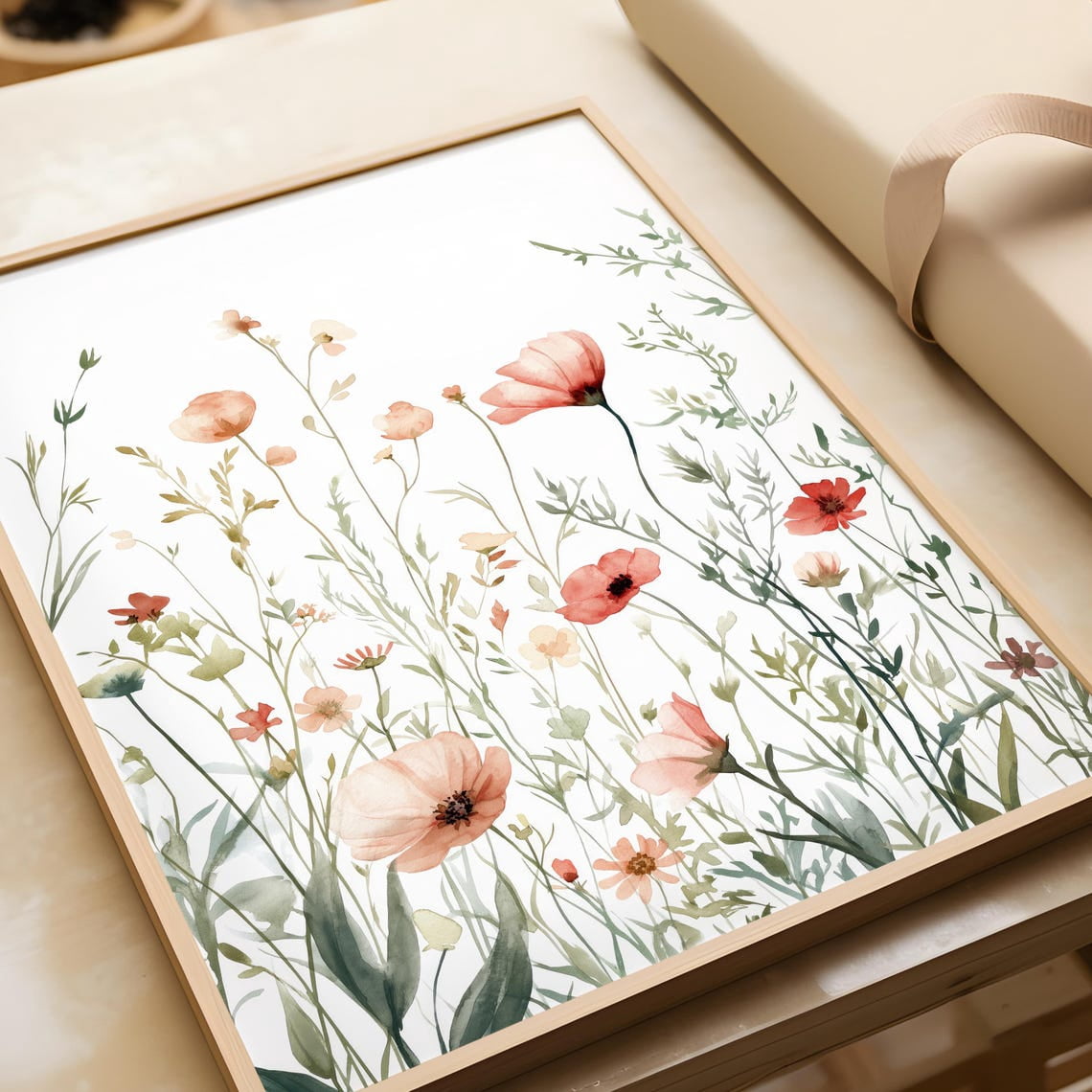 Miluva Style Flower Poster Wall Decor For Bedroom Delicate Summer ...