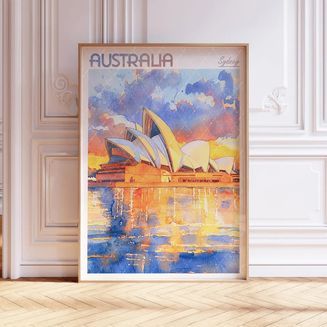 Miluva Sydney Poster - Sydney Wall Art - Australia Travel Poster - Printable City Poster ...