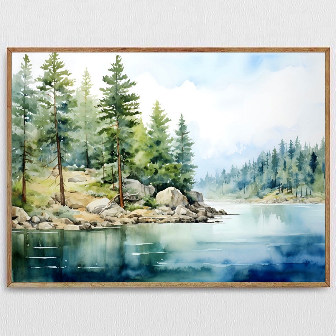 Miluva Sylvan Lake Art Custer Park South Dakota Art Print Landscape ...