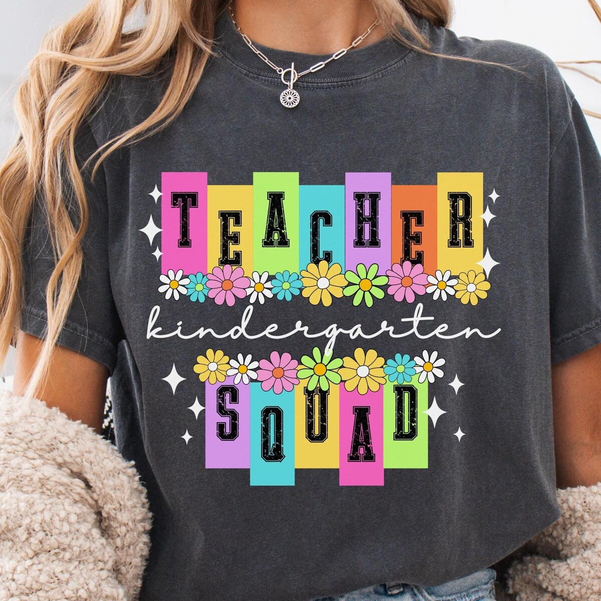 Miluva Teacher Shirt, Kindergarten T-Shirt, Group Matching Squad Back ...