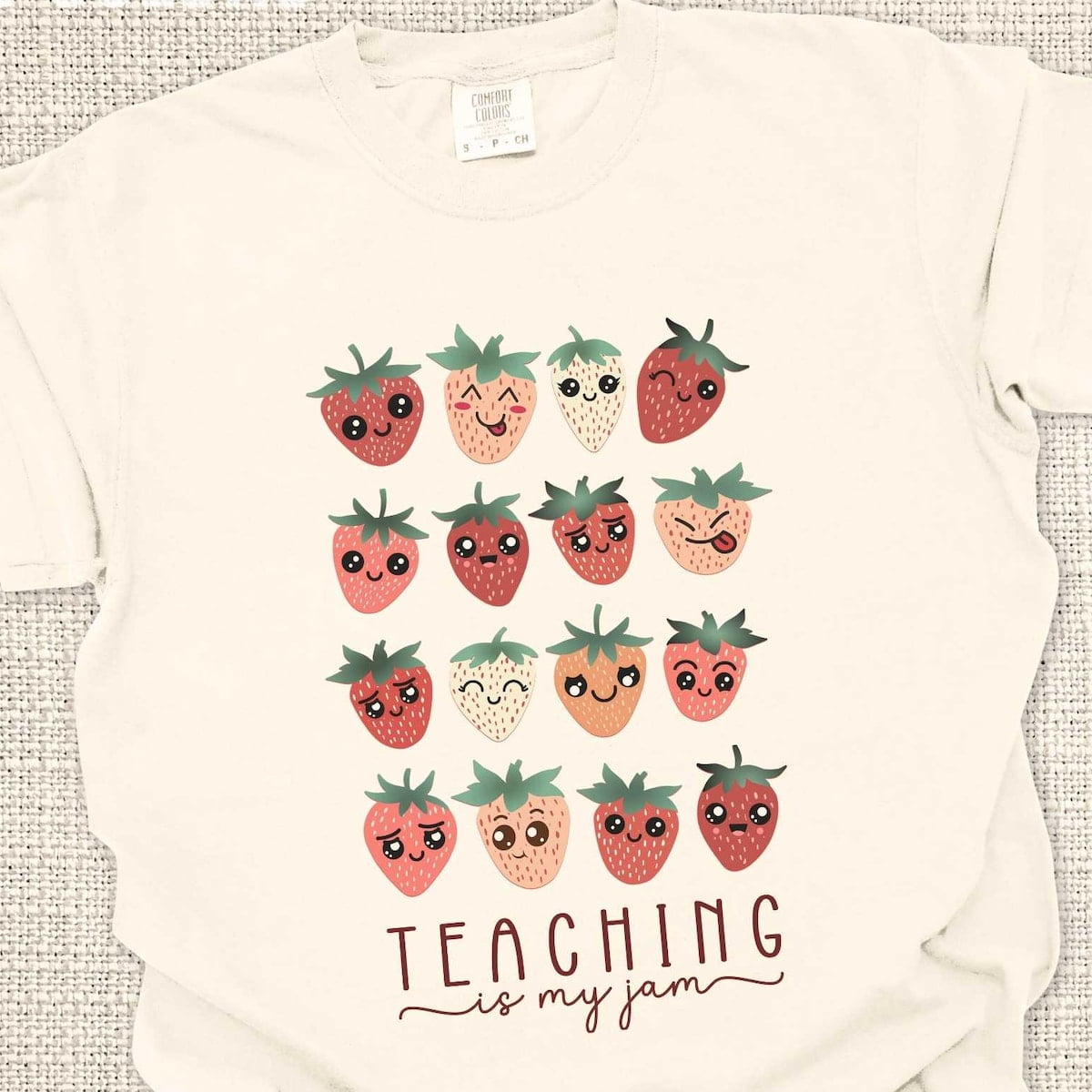 Miluva Teaching Is My Jam Kawaii Strawberry Shirt, Â Cute Kawaii Fruit ...