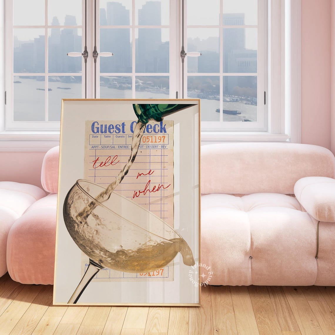 Miluva Tell Me When Champagne Print, Trendy Guest Check Tell Me When ...