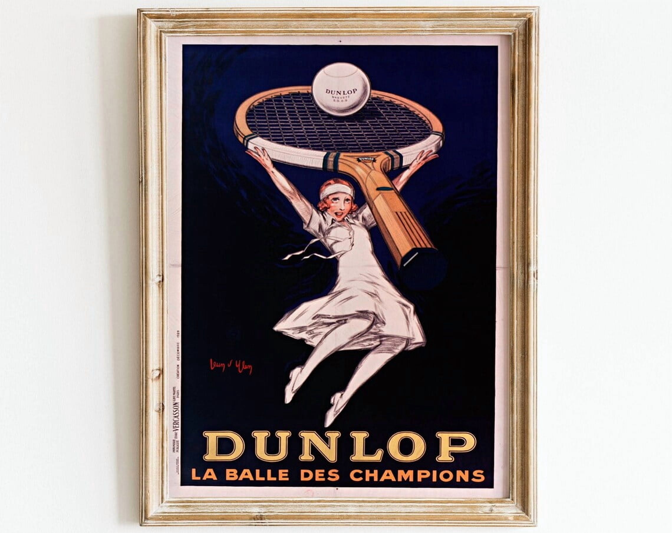 Miluva Tennis Advertisement Vintage French Poster Woman Tennis Player ...