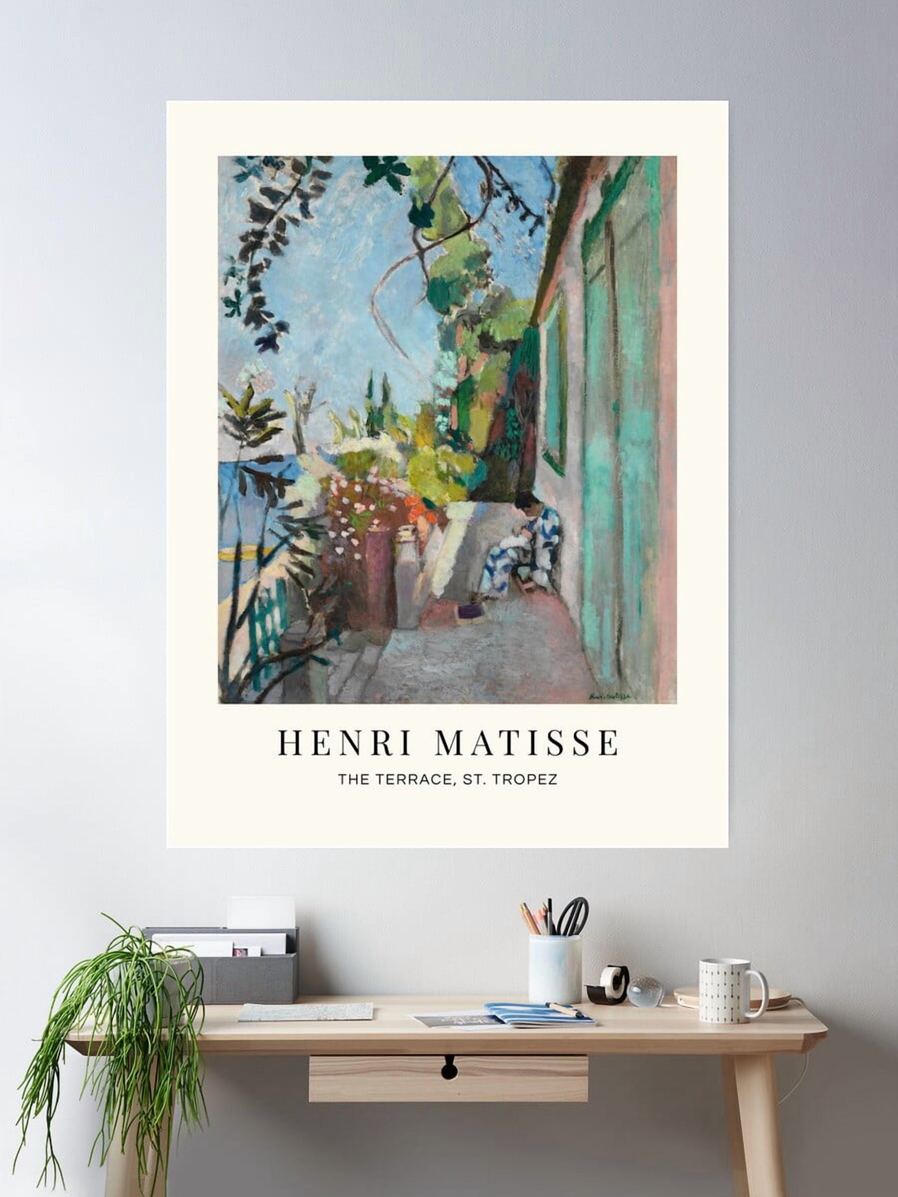 Miluva The Terrace, St. Tropez By Henri Matisse Poster Wall Art, Modern ...