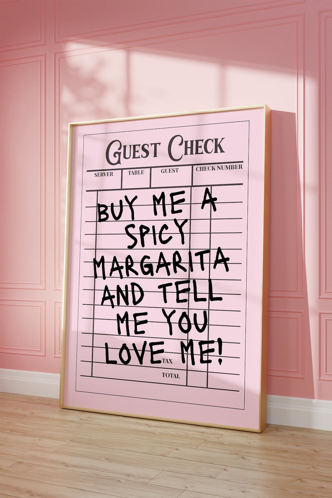 Miluva Trendy Guest Check Spicy Margarita, Quote For College Dorm ...