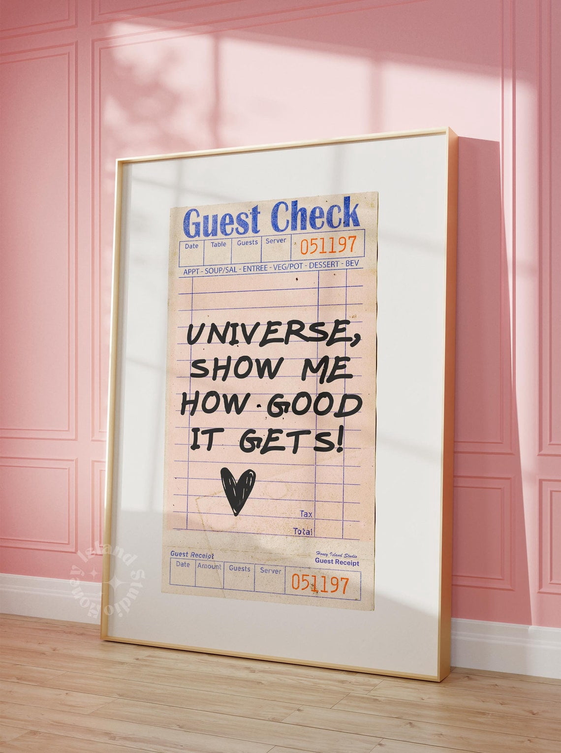 Miluva Trendy Guest Check Universe Show Me How Good It Gets Trendy Wall ...