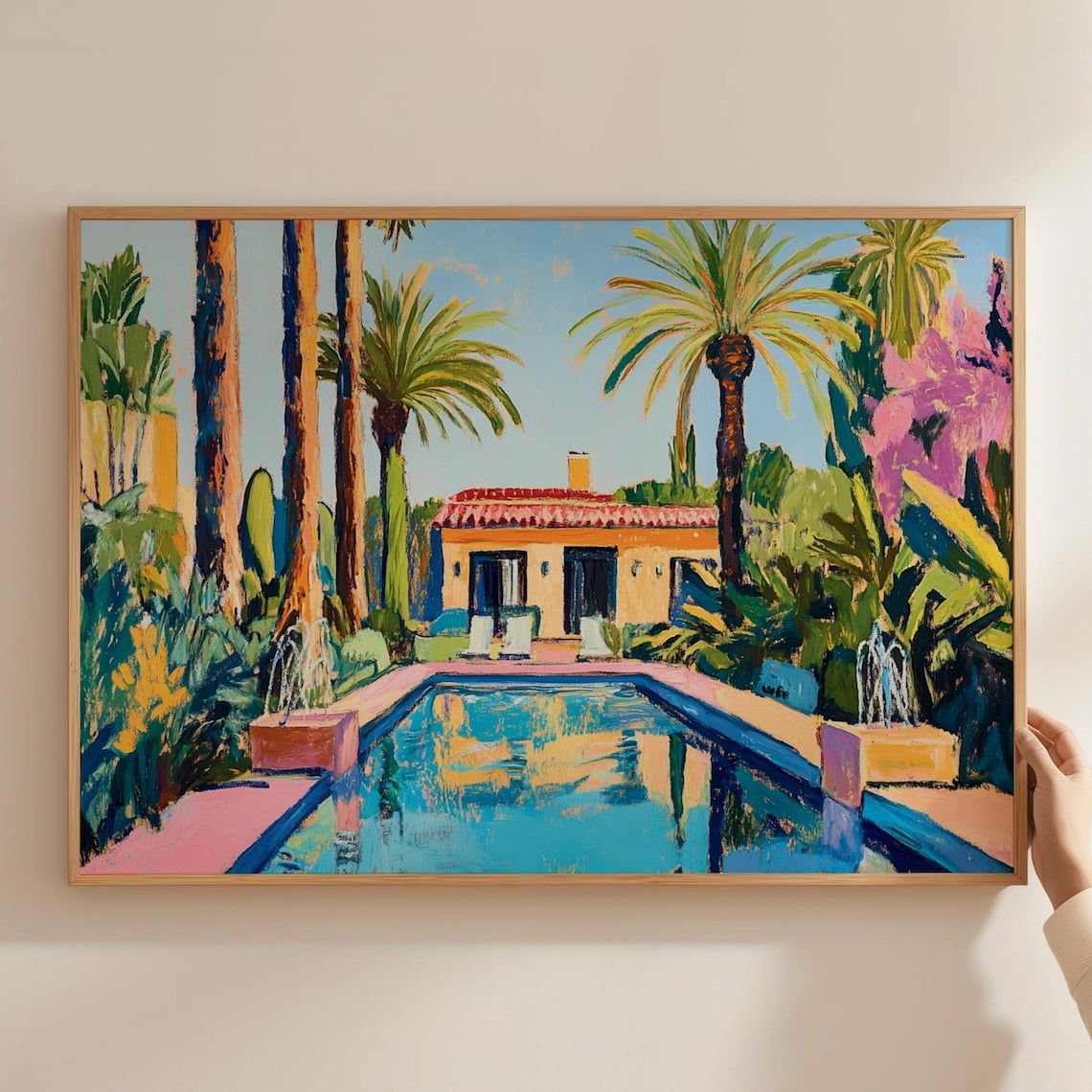 Miluva Tropical Summer Pool Print, Matisse Poolside Wall Art, Swimming ...