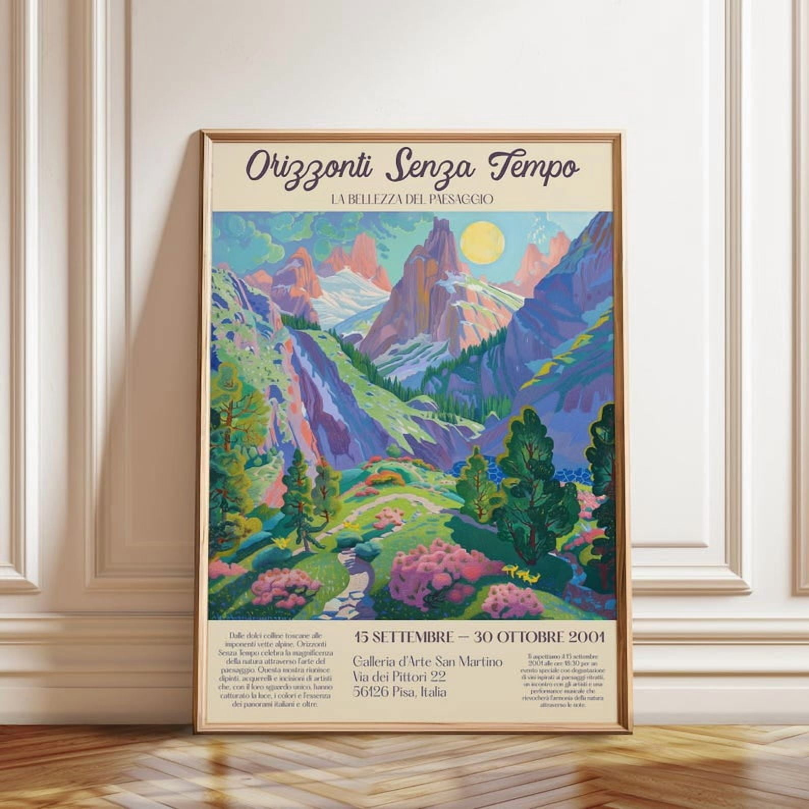 Miluva Tuscany To Alps Nature Decor Colorful Italian Alpine Mountain ...