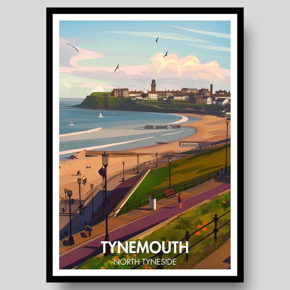 Miluva Tynemouth Poster - Newcastle Poster - Newcastle Upon Tyne ...