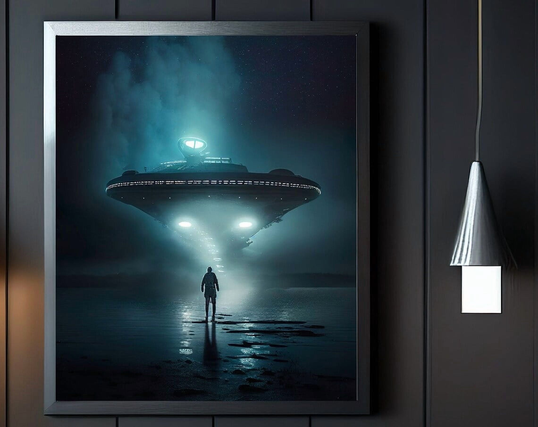 Miluva Ufo Abduction, Alien Abduction Wall Art, Alien Poster ...